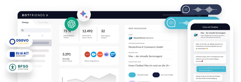 Automatisieren Sie Ihren Service mit AI Chatbots | BOTfriends